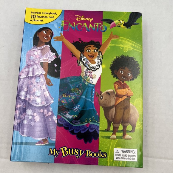 Toys | Disney Encanto My Busy Books Storybook 1 Figurines Playmat Board ...